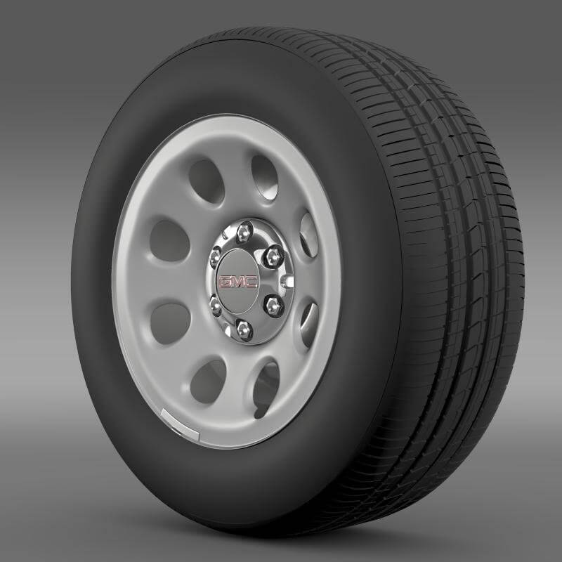GMC Yukon Police Wheel - 3D Model by Creative Idea Studio