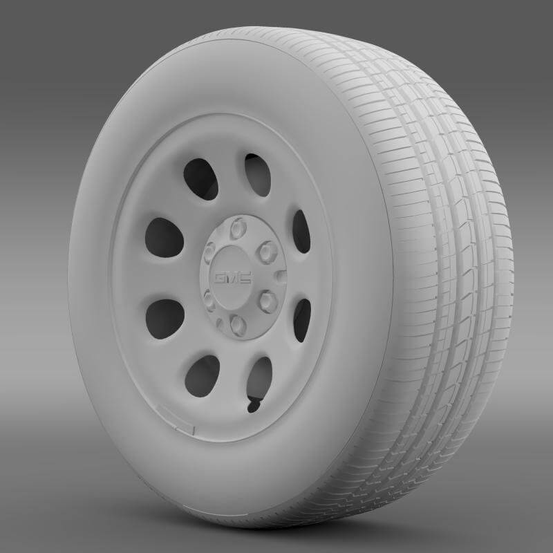 GMC Yukon Police Wheel - 3D Model by Creative Idea Studio