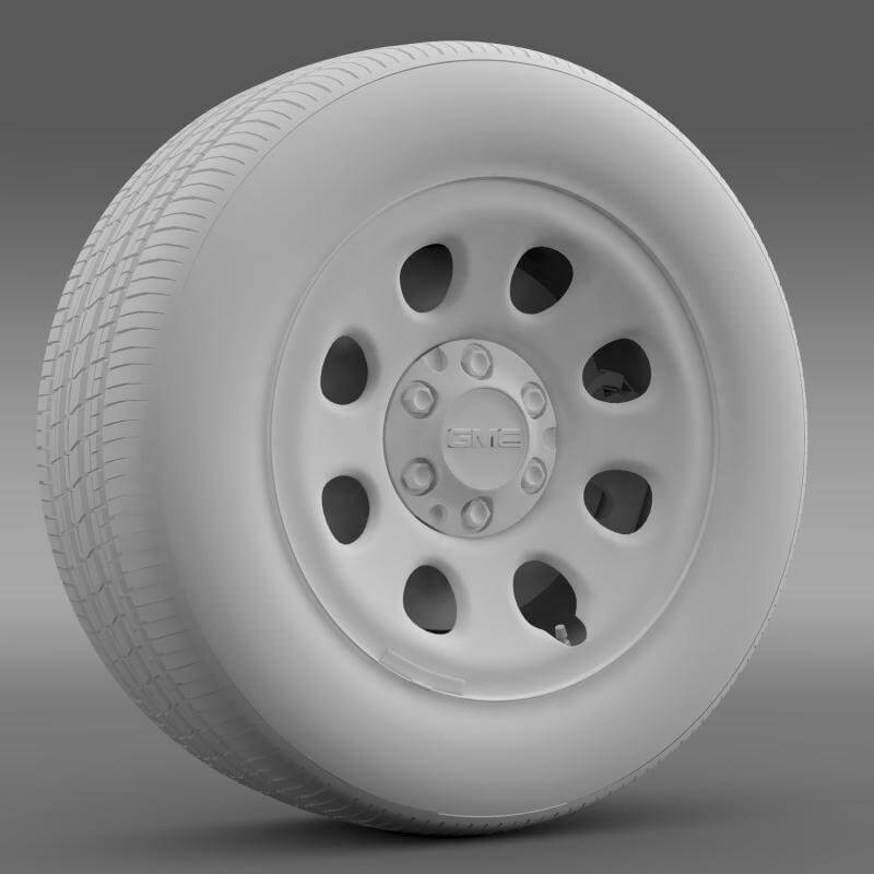GMC Yukon Police Wheel - 3D Model by Creative Idea Studio