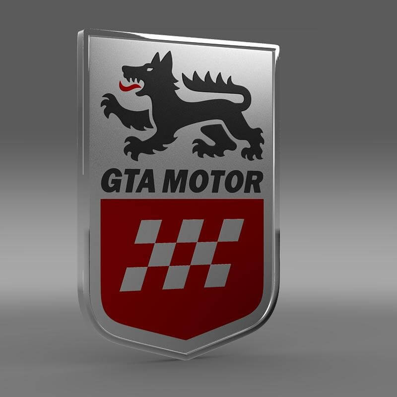 GTA Motors Logo - 3D Model by Creative Idea Studio