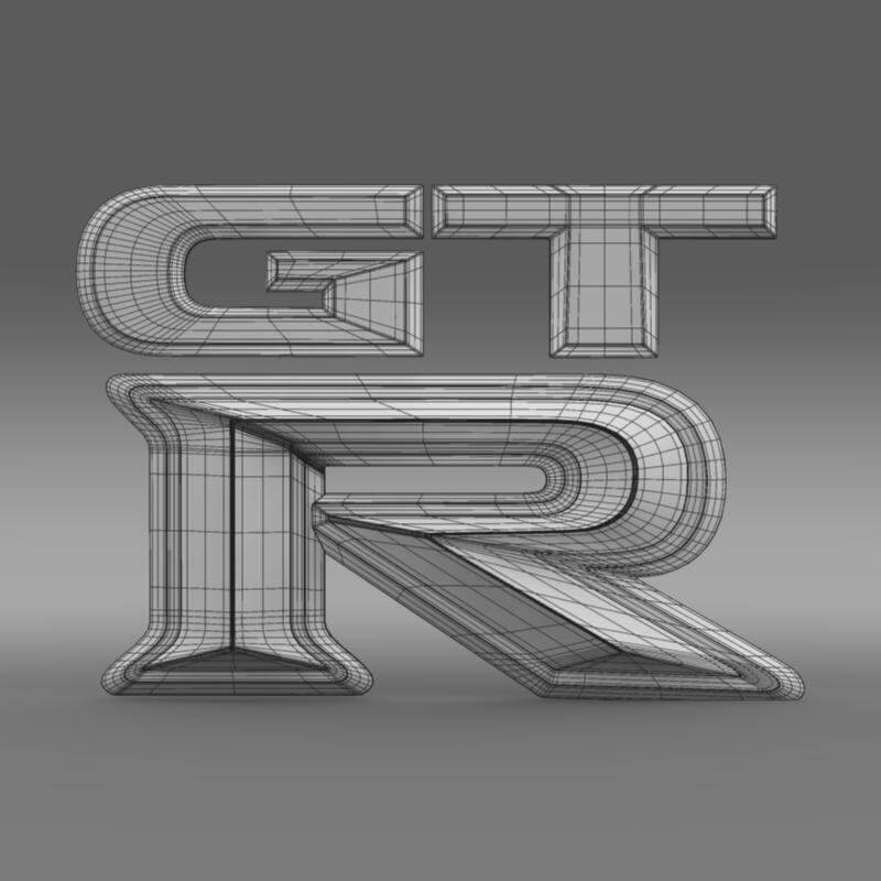 GTR Logo - 3D Model by Creative Idea Studio