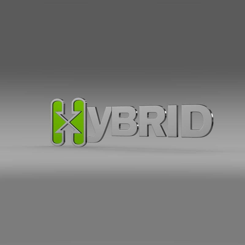 Hybrid Logo - 3D Model by Creative Idea Studio