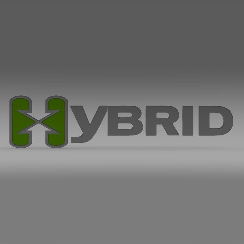 Hybrid Logo - 3D Model by Creative Idea Studio