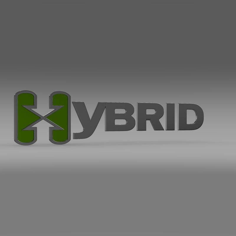 Hybrid Logo - 3D Model by Creative Idea Studio