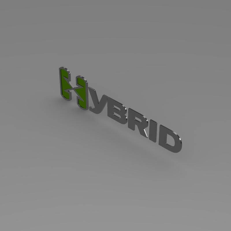 Hybrid Logo - 3D Model by Creative Idea Studio