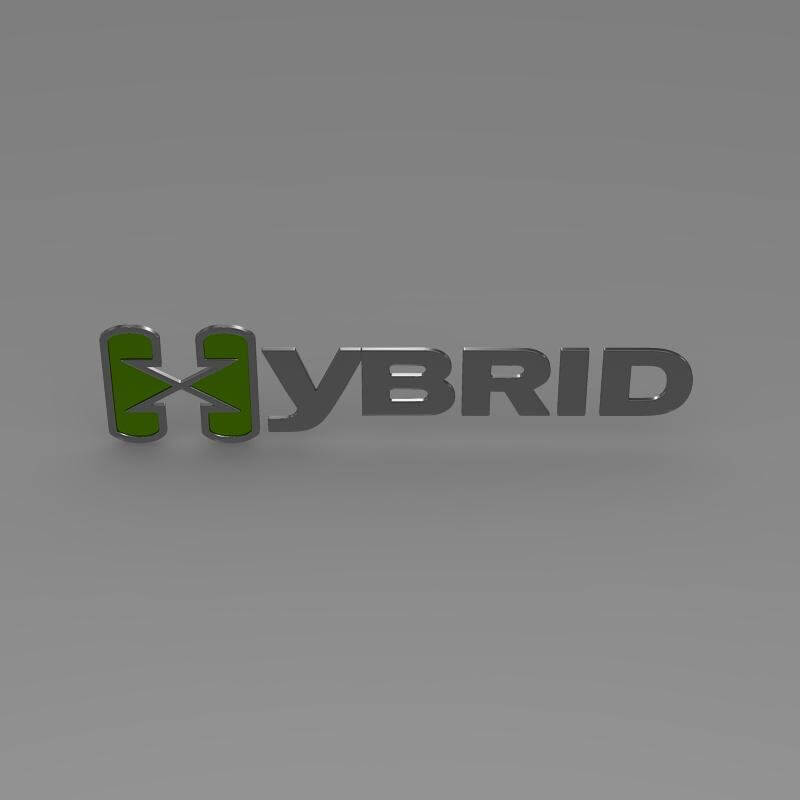 Hybrid Logo - 3D Model by Creative Idea Studio