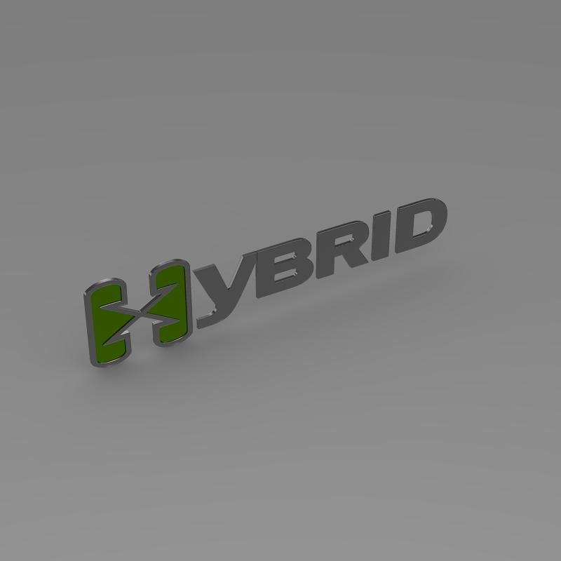 Hybrid Logo - 3D Model by Creative Idea Studio