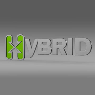 Hybrid Logo - 3D Model by Creative Idea Studio