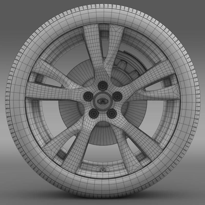 Infiniti M Wheel - 3D Model by Creative Idea Studio