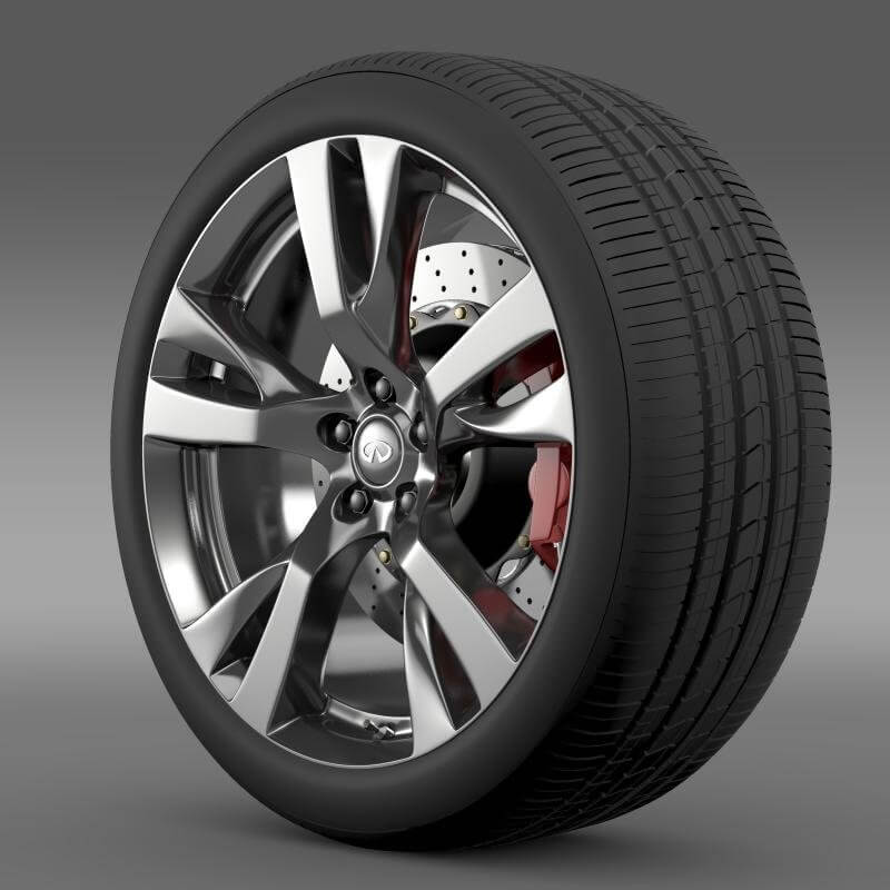 Infiniti Q70 Wheel - 3D Model by Creative Idea Studio