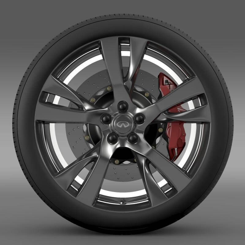 Infiniti Q70 Wheel - 3D Model by Creative Idea Studio