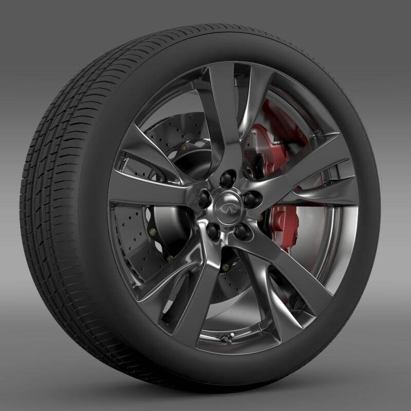 Infiniti Q70 Wheel - 3D Model by Creative Idea Studio