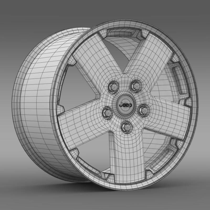 Jeep Wrangler Black Rim - 3D Model by Creative Idea Studio