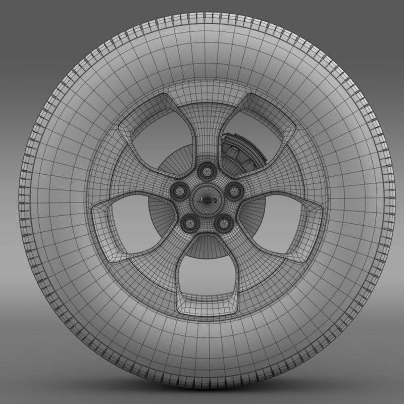 Jeep Wrangler Dragon Edition 2014 Wheel - 3D Model by Creative Idea Studio