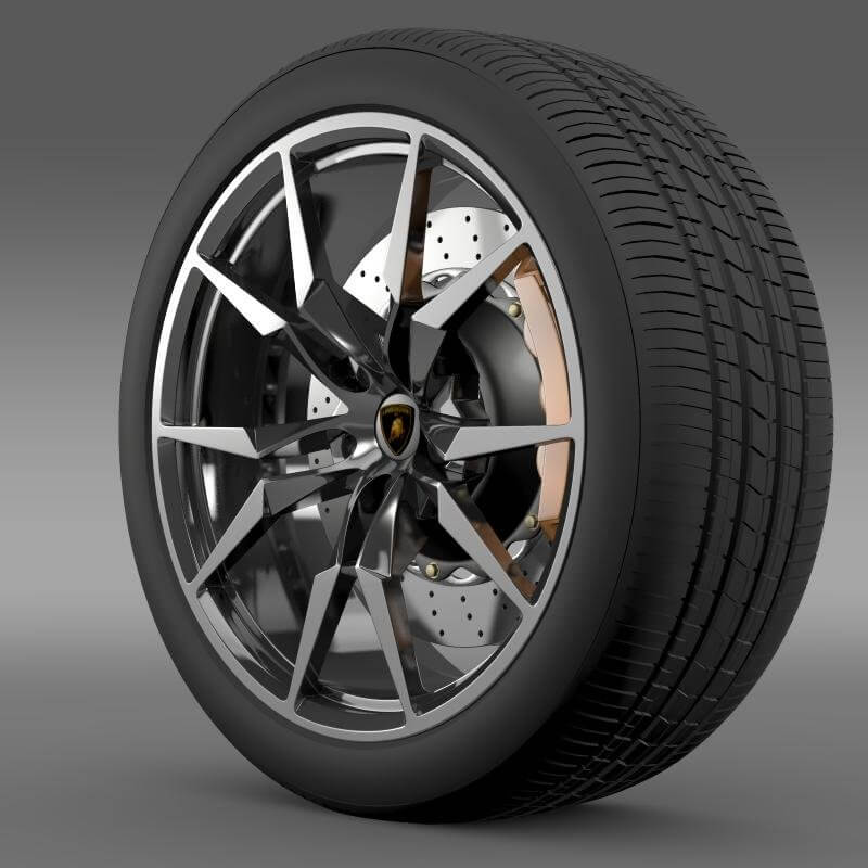 Lamborghini Aventador Roadster Wheel - 3D Model by Creative Idea Studio