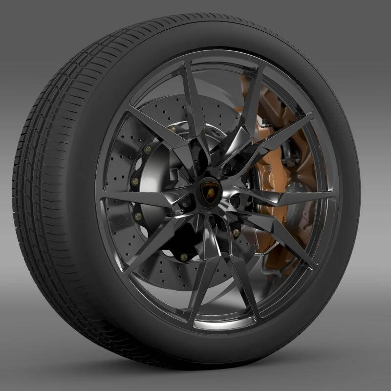 Lamborghini Aventador Roadster Wheel - 3D Model by Creative Idea Studio