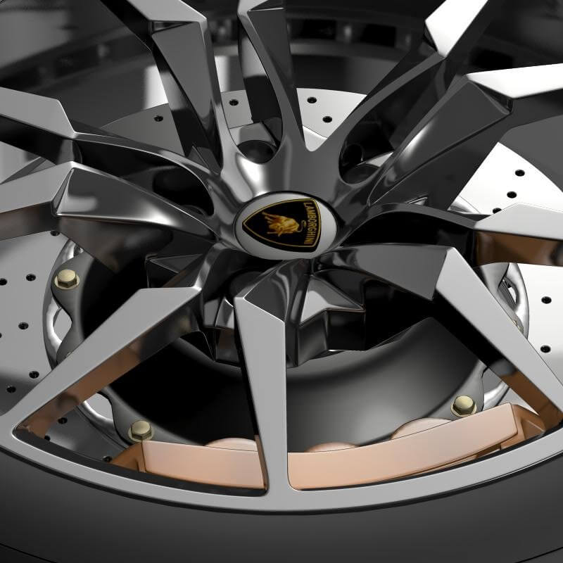 Lamborghini Aventador Roadster Wheel - 3D Model by Creative Idea Studio