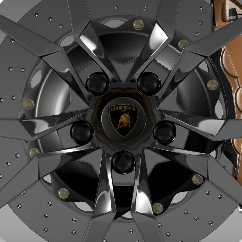 Lamborghini Aventador Roadster Wheel - 3D Model by Creative Idea Studio