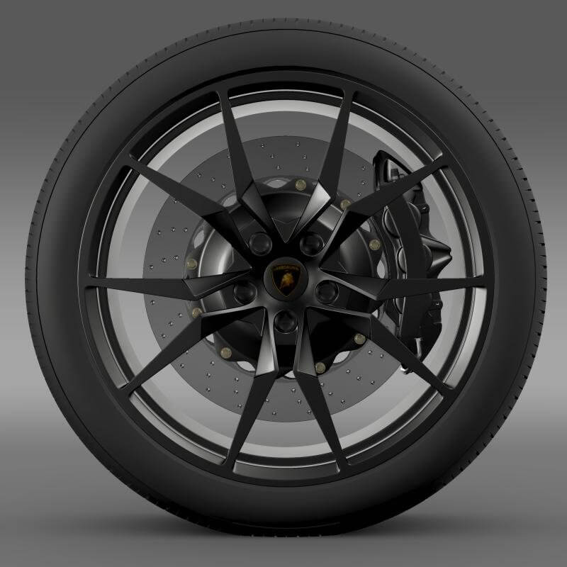 Lamborghini Aventador50 AE Wheel - 3D Model by Creative Idea Studio