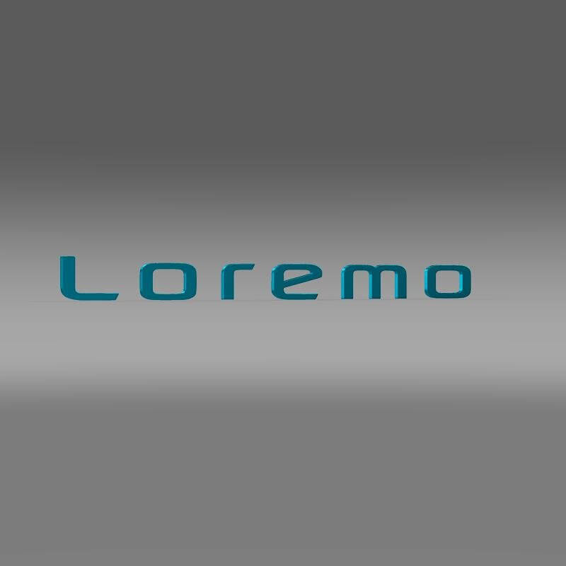 Loremo Logo - 3D Model by Creative Idea Studio