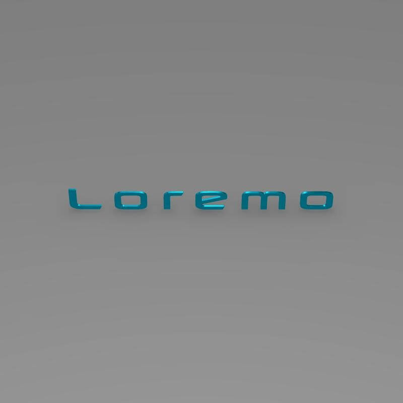 Loremo Logo - 3D Model by Creative Idea Studio