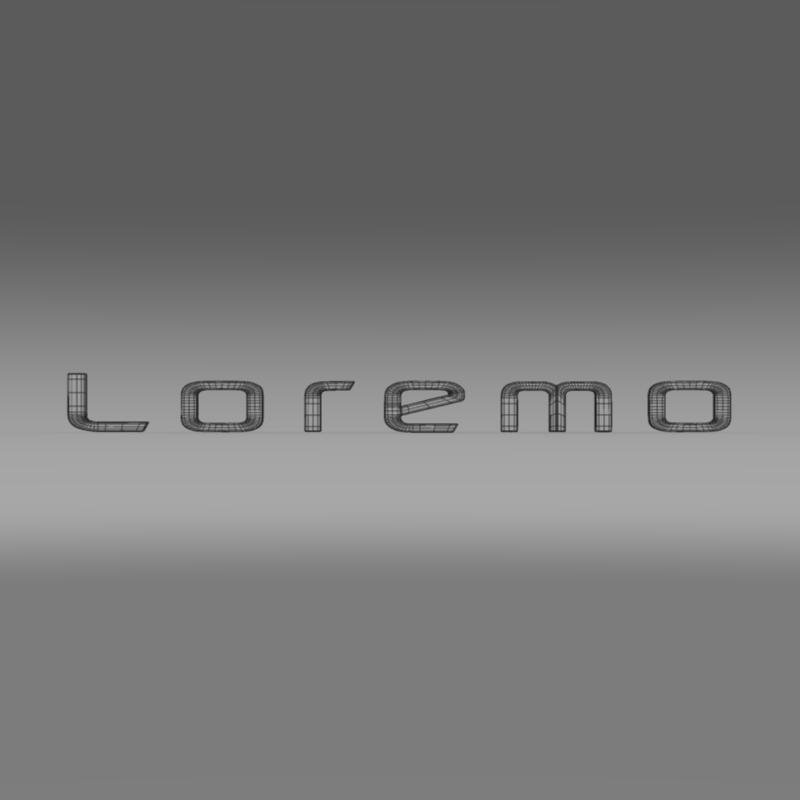Loremo Logo - 3D Model by Creative Idea Studio