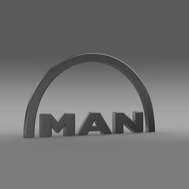 Man Logo - 3D Model by Creative Idea Studio
