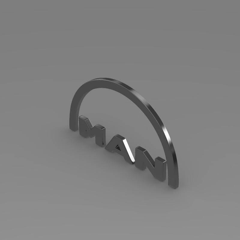 Man Logo - 3D Model by Creative Idea Studio