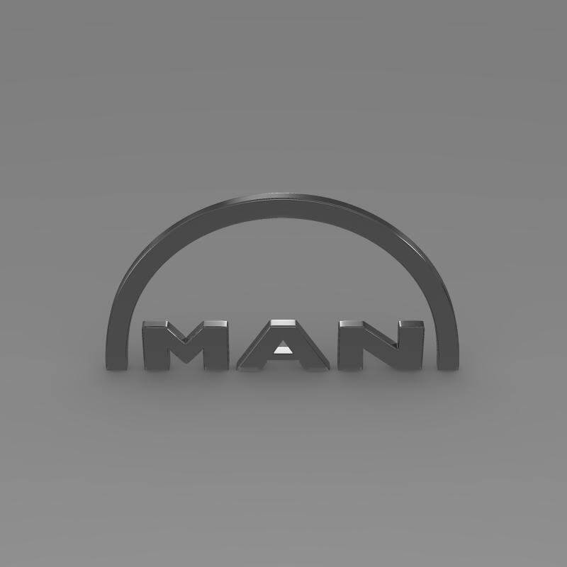 Man Logo - 3D Model by Creative Idea Studio
