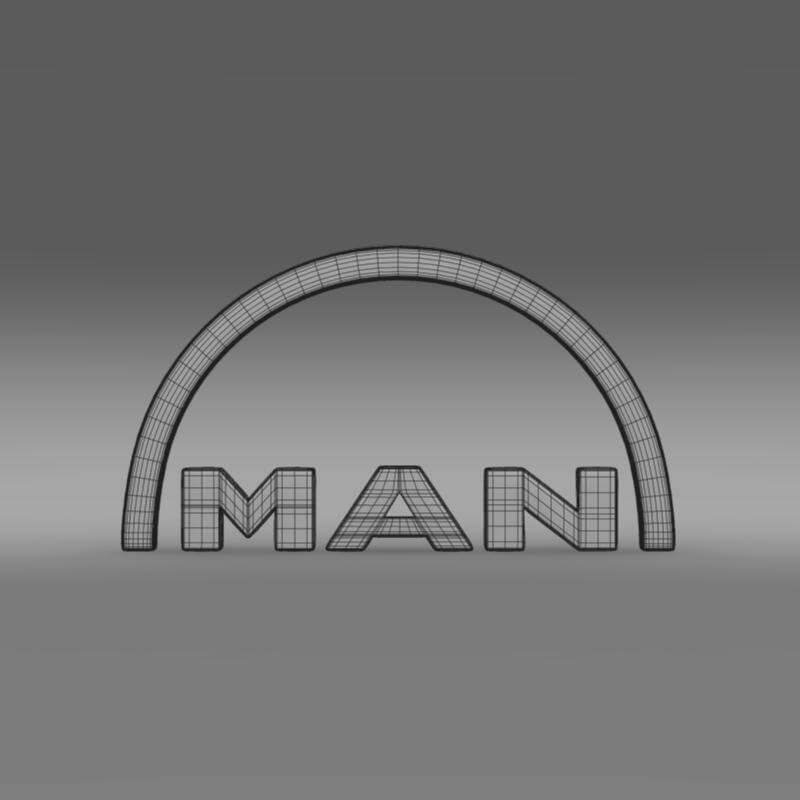 Man Logo - 3D Model by Creative Idea Studio