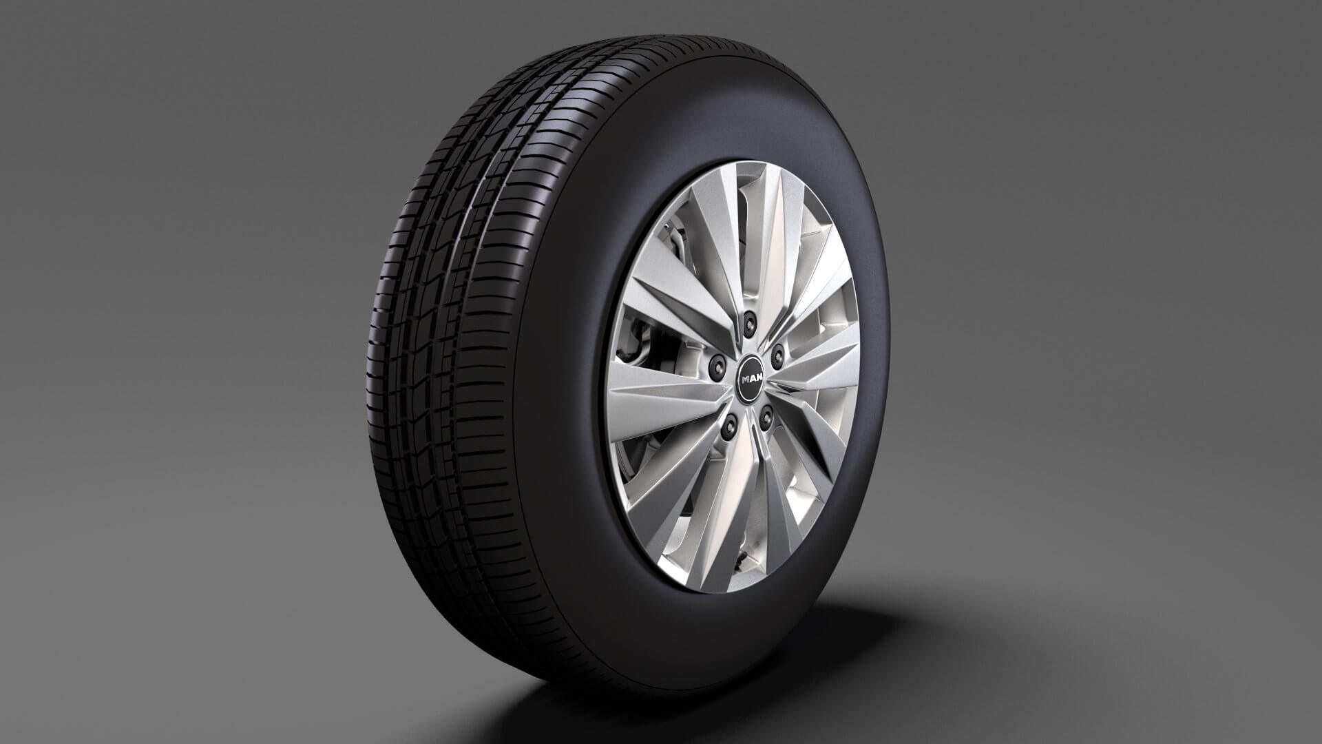 MAN TGE Van 2017 Wheel - 3D Model by Creative Idea Studio
