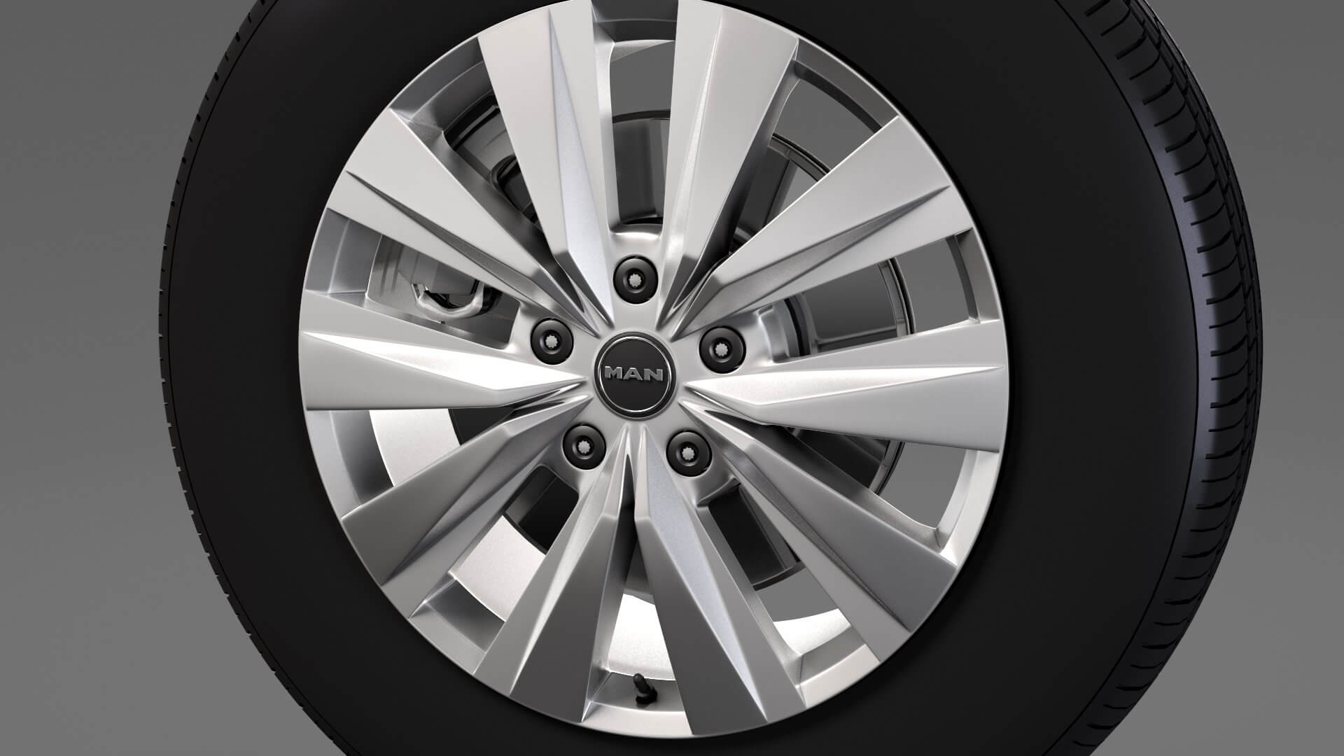 MAN TGE Van 2017 Wheel - 3D Model by Creative Idea Studio