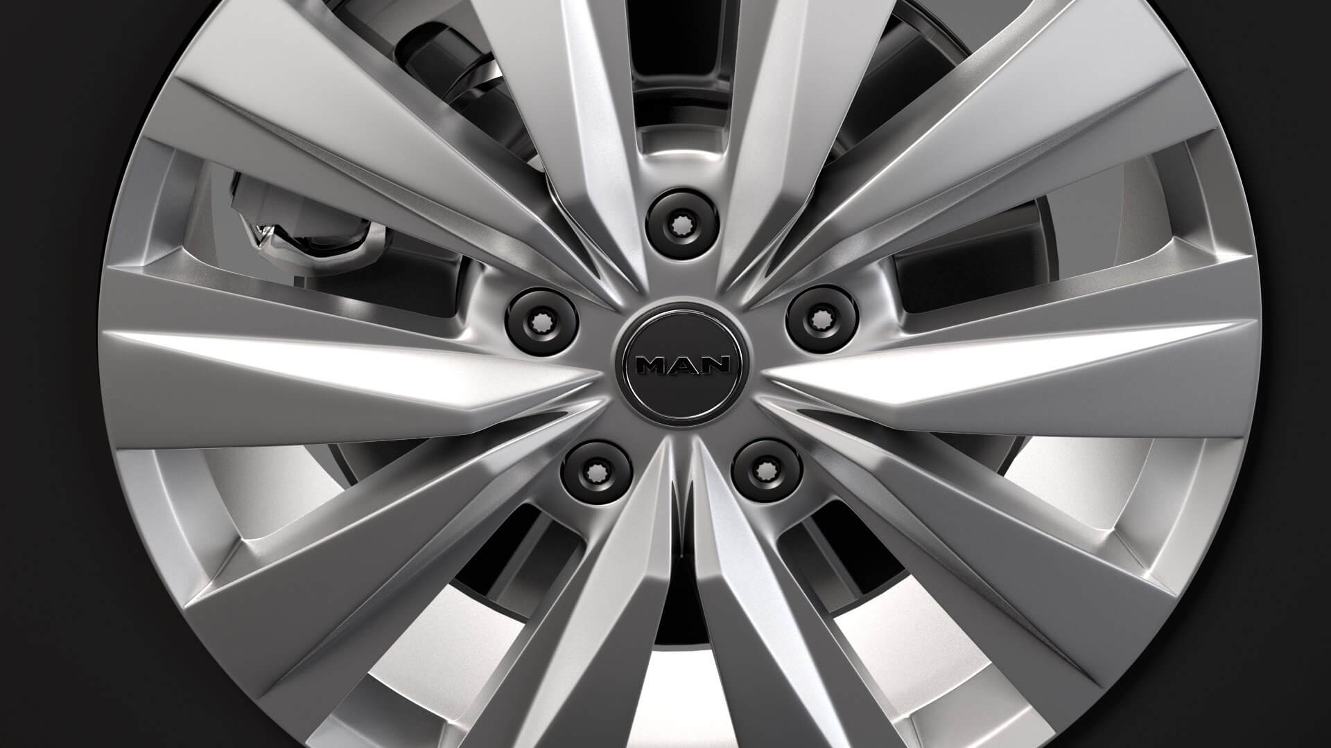 MAN TGE Van 2017 Wheel - 3D Model by Creative Idea Studio