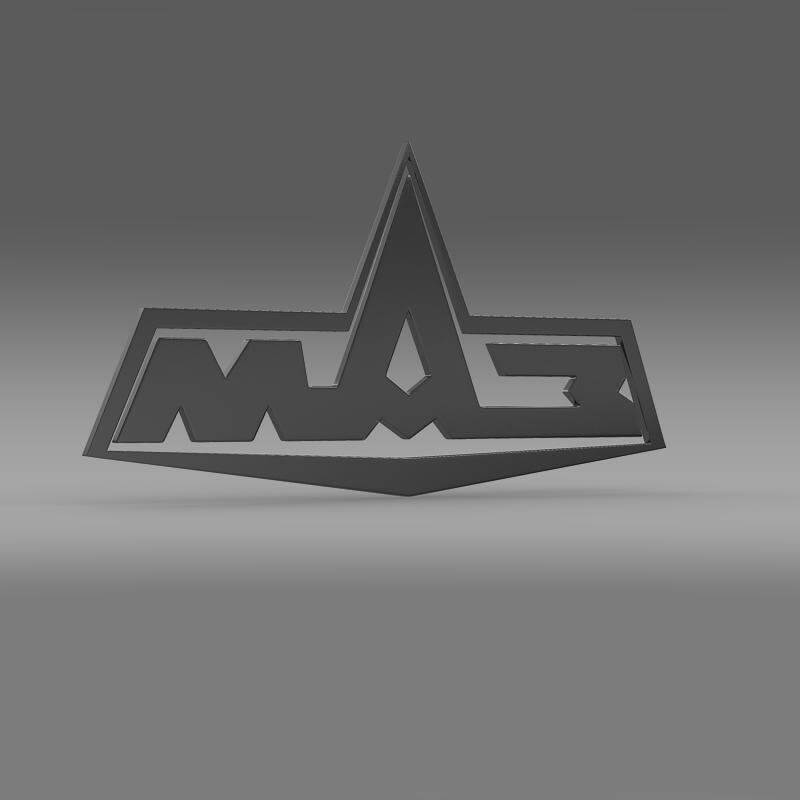 MAZ Logo - 3D Model by Creative Idea Studio