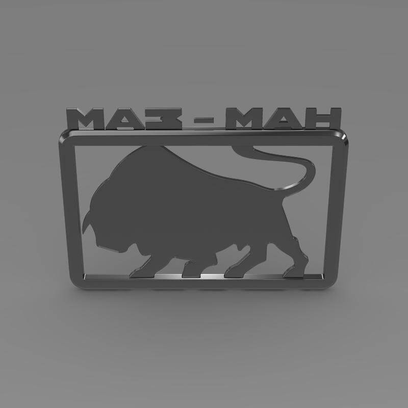 MAZ-MAN Logo 3D Model by Creative Idea Studio