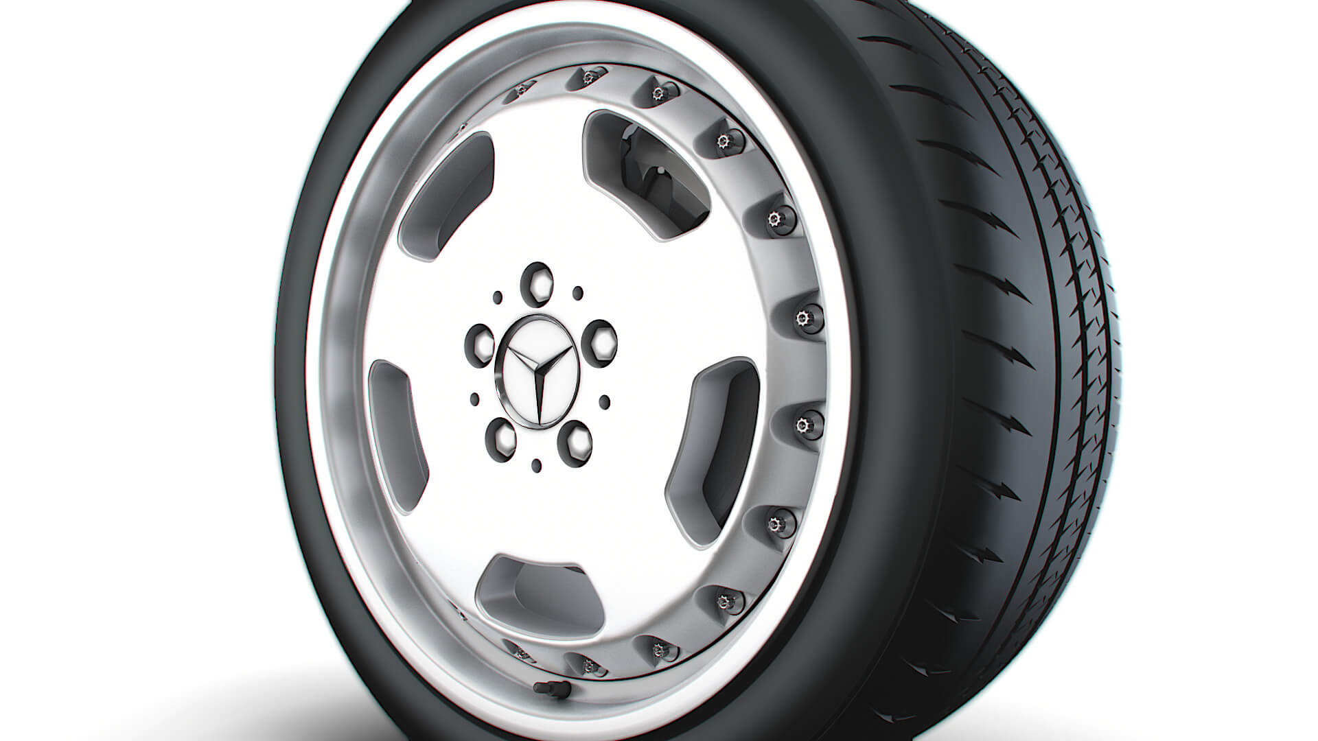 Mercedes Benz AMG Aero II Wheel - 3D Model by Creative Idea Studio