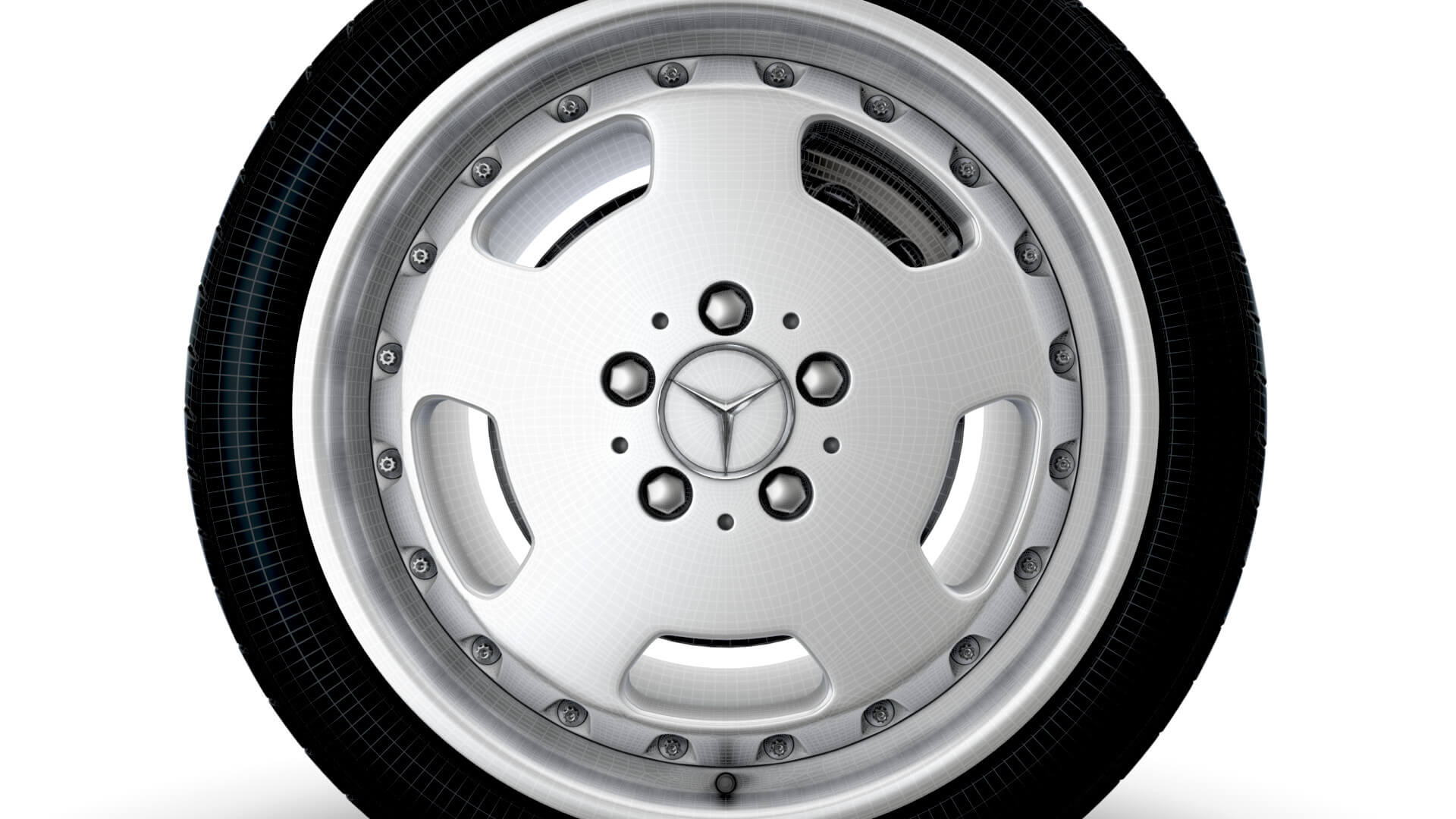 Mercedes Benz AMG Aero II Wheel - 3D Model by Creative Idea Studio