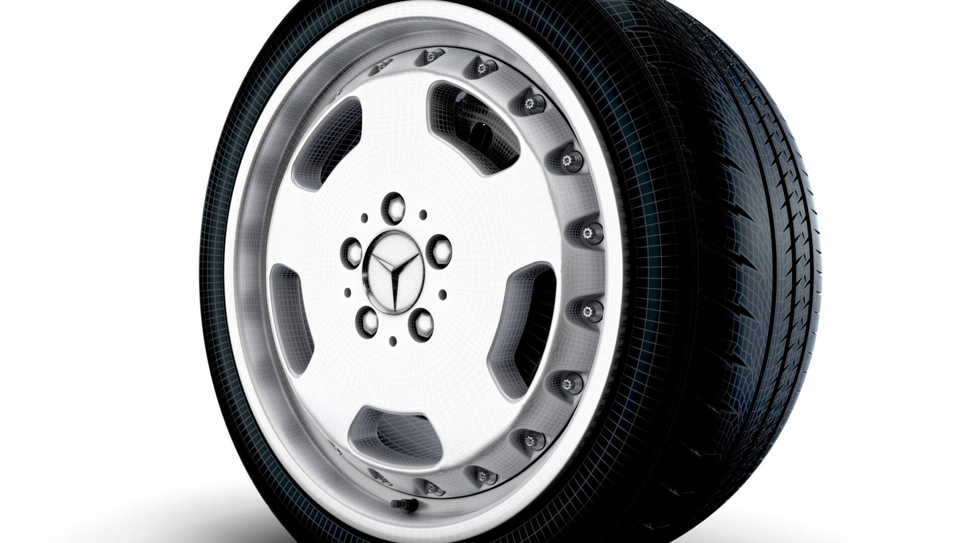 Mercedes Benz AMG Aero II Wheel - 3D Model by Creative Idea Studio