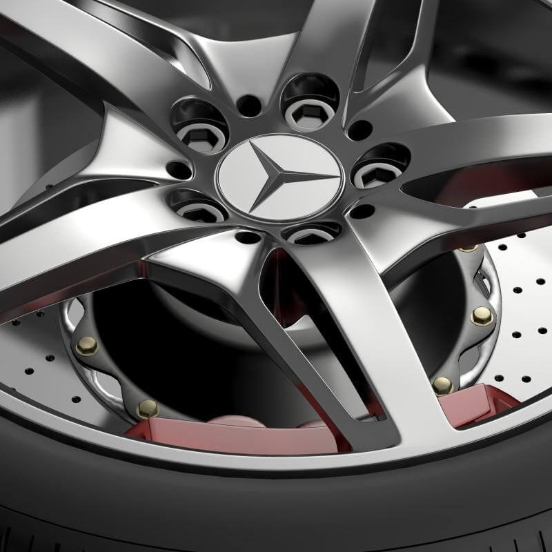 Mercedes Benz AMG GT S Wheel - 3D Model by Creative Idea Studio
