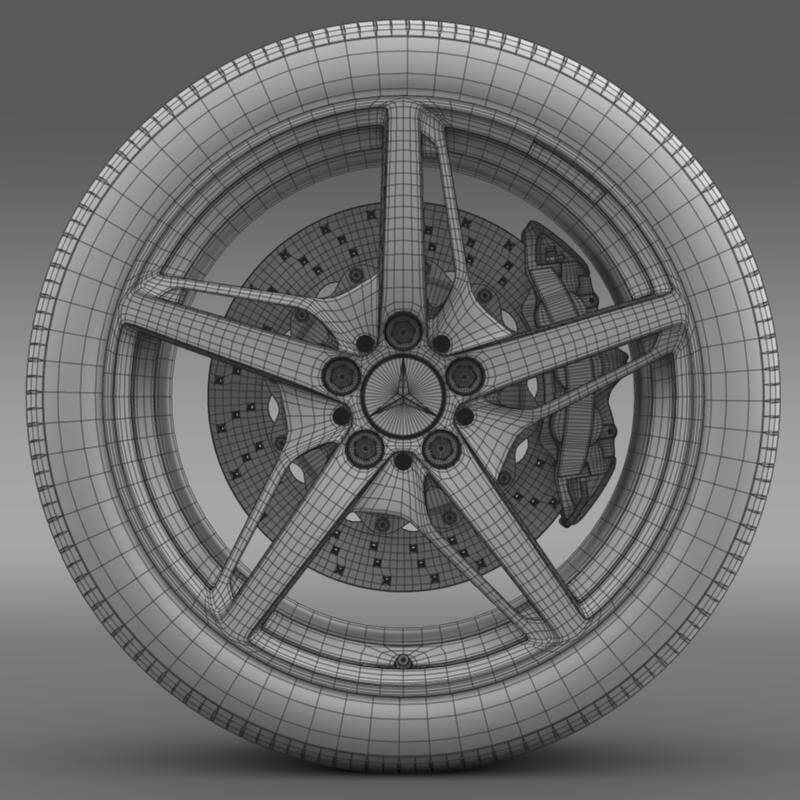 Mercedes Benz AMG GT S Wheel - 3D Model by Creative Idea Studio