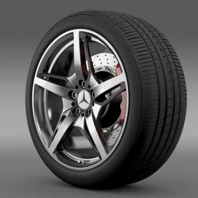 Mercedes Benz AMG GT S Wheel - 3D Model by Creative Idea Studio