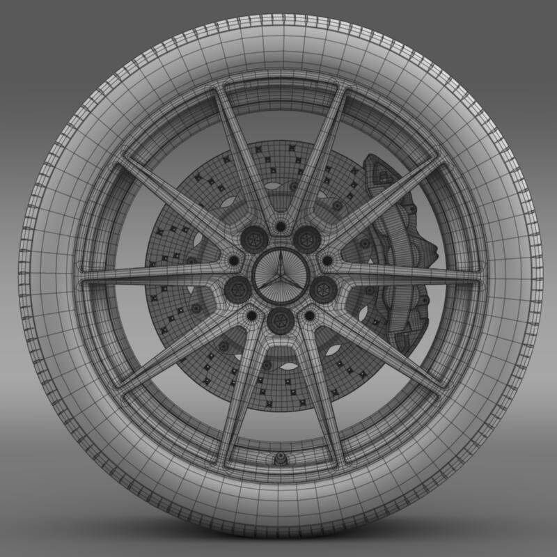 Mercedes Benz AMG GT Wheel - 3D Model by Creative Idea Studio