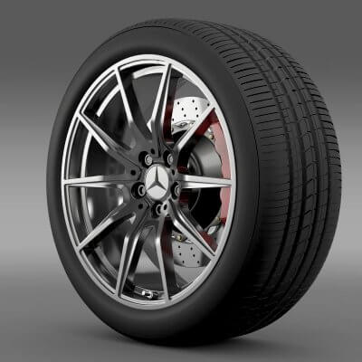 Mercedes Benz AMG GT Wheel - 3D Model by Creative Idea Studio