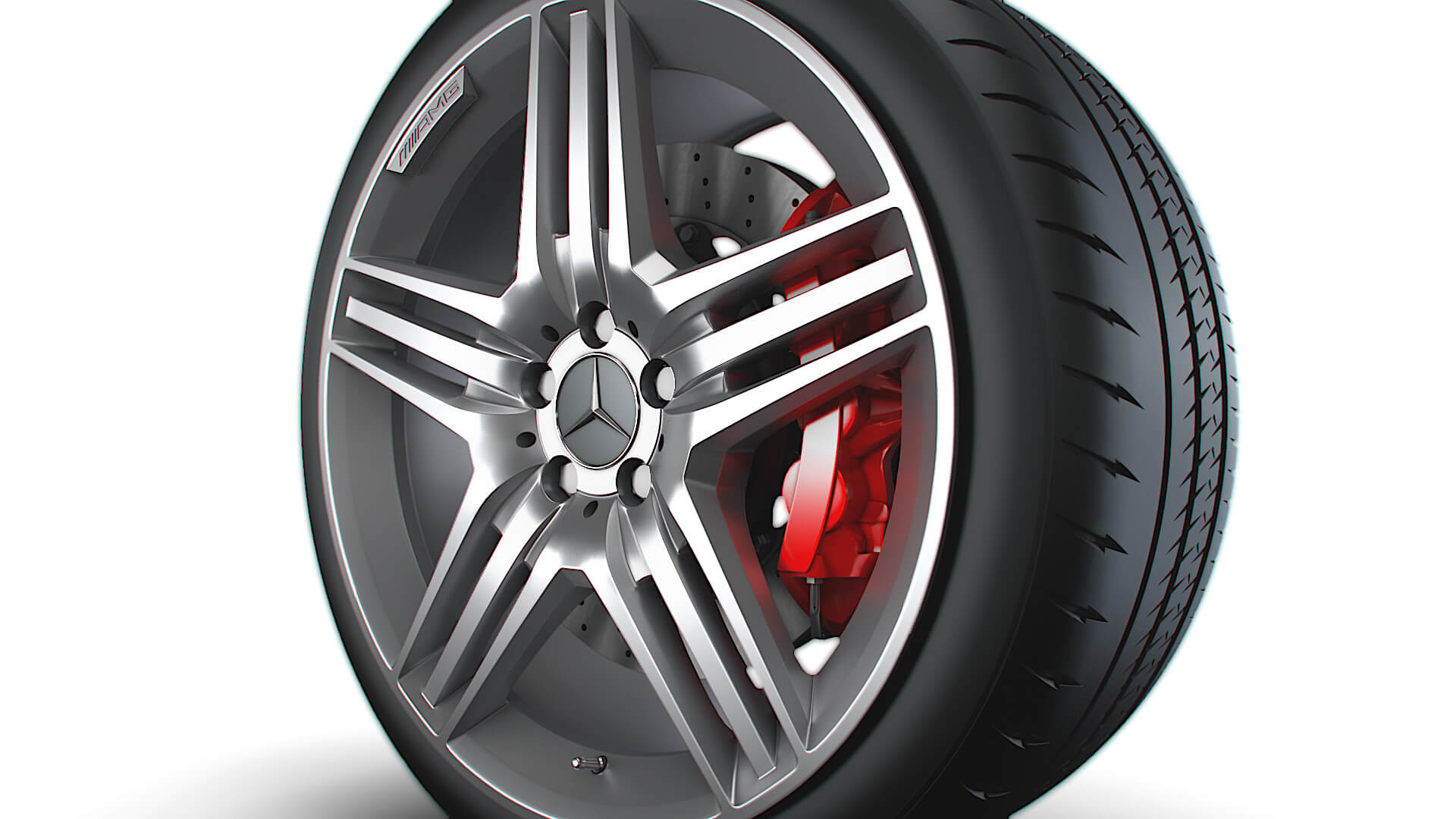 Mercedes Benz AMG Wheel - 3D Model by Creative Idea Studio