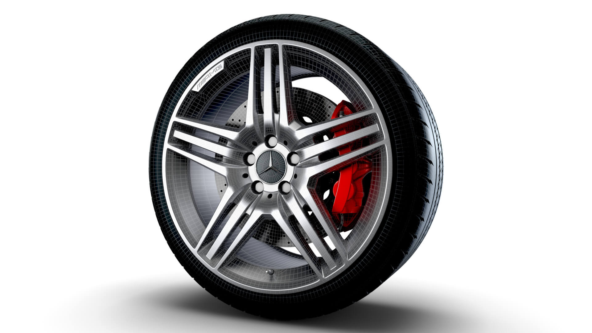 Mercedes Benz AMG Wheel - 3D Model by Creative Idea Studio