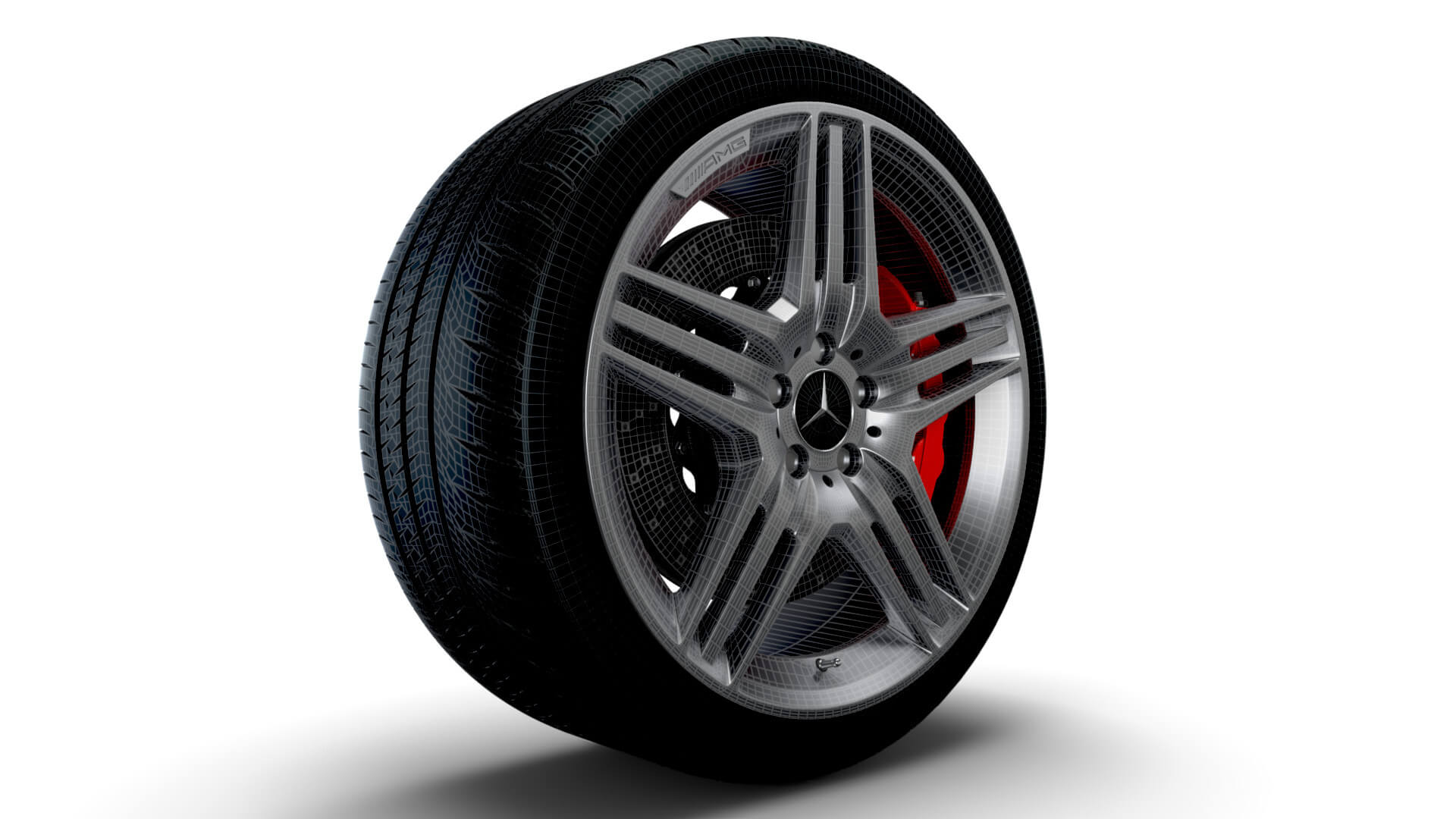 Mercedes Benz AMG Wheel - 3D Model by Creative Idea Studio
