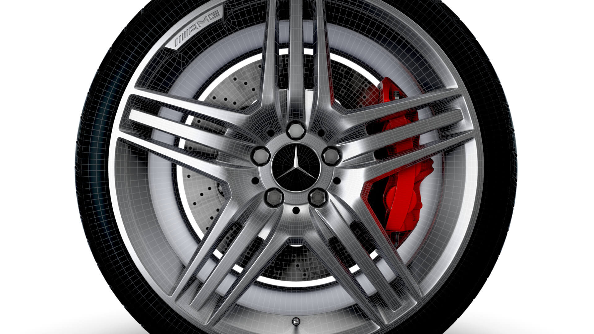 Mercedes Benz AMG Wheel - 3D Model by Creative Idea Studio