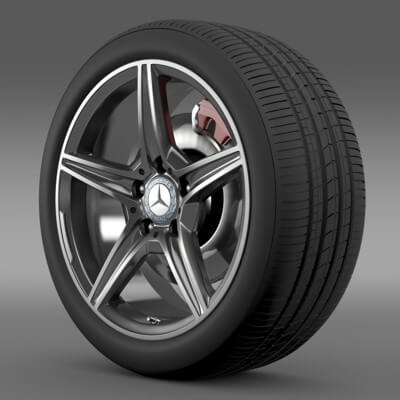 Mercedes Benz C 400 4Matic AMG Line Wheel - 3D Model by Creative Idea ...