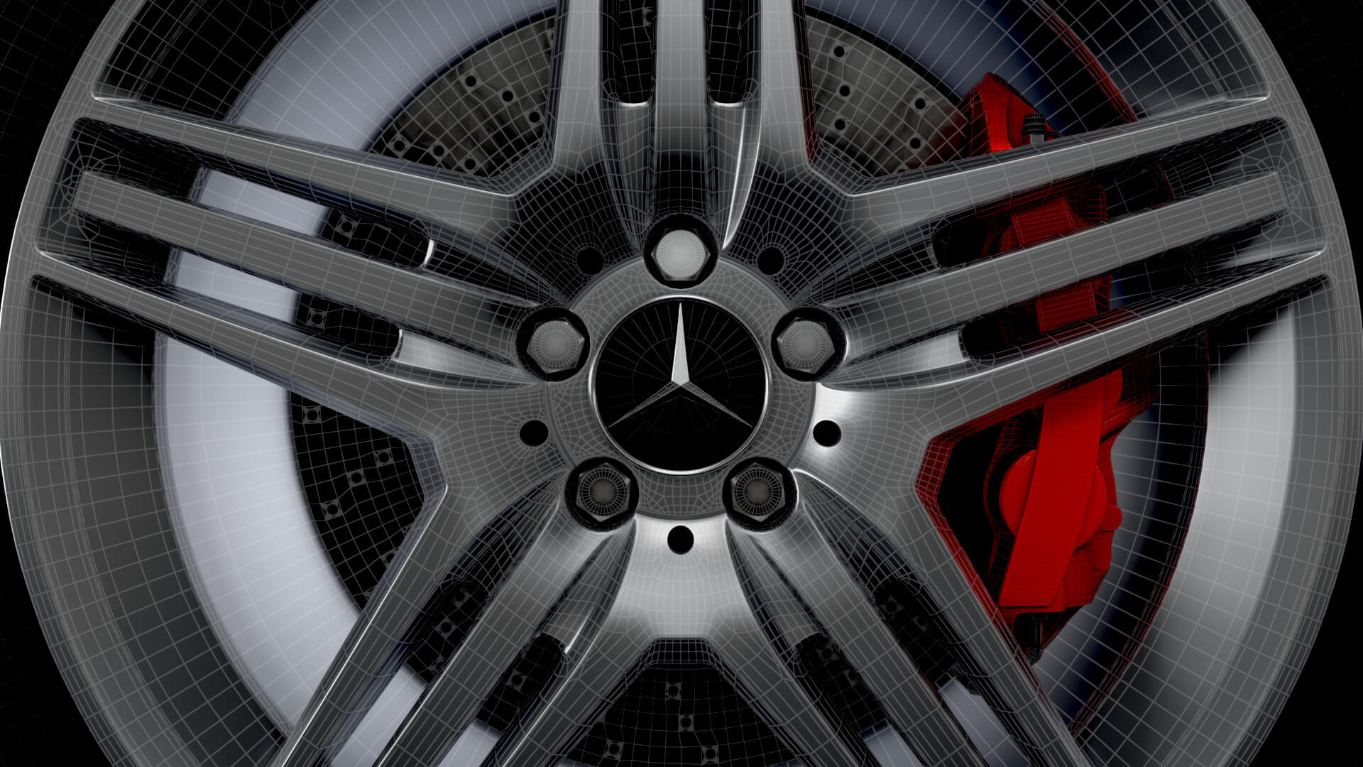 Mercedes Benz Maxilite Wheel - 3D Model by Creative Idea Studio