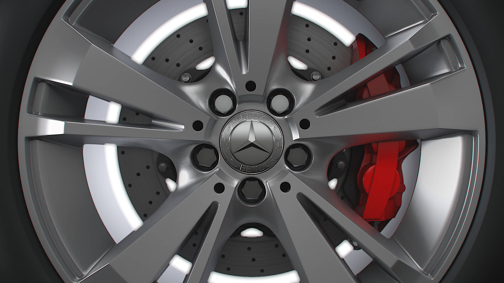 Mercedes Benz OEM Wheel - 3D Model by Creative Idea Studio